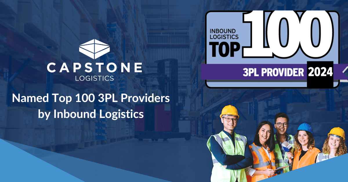 Inbound Logistics Named Capstone Top 2024 3PL Provider