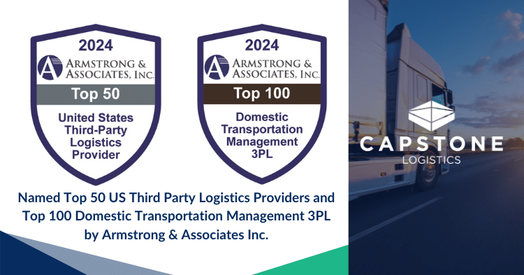 Capstone Logistics Named a Top 50 U.S. 3PL and Top 100 Domestic Transportation Management ...